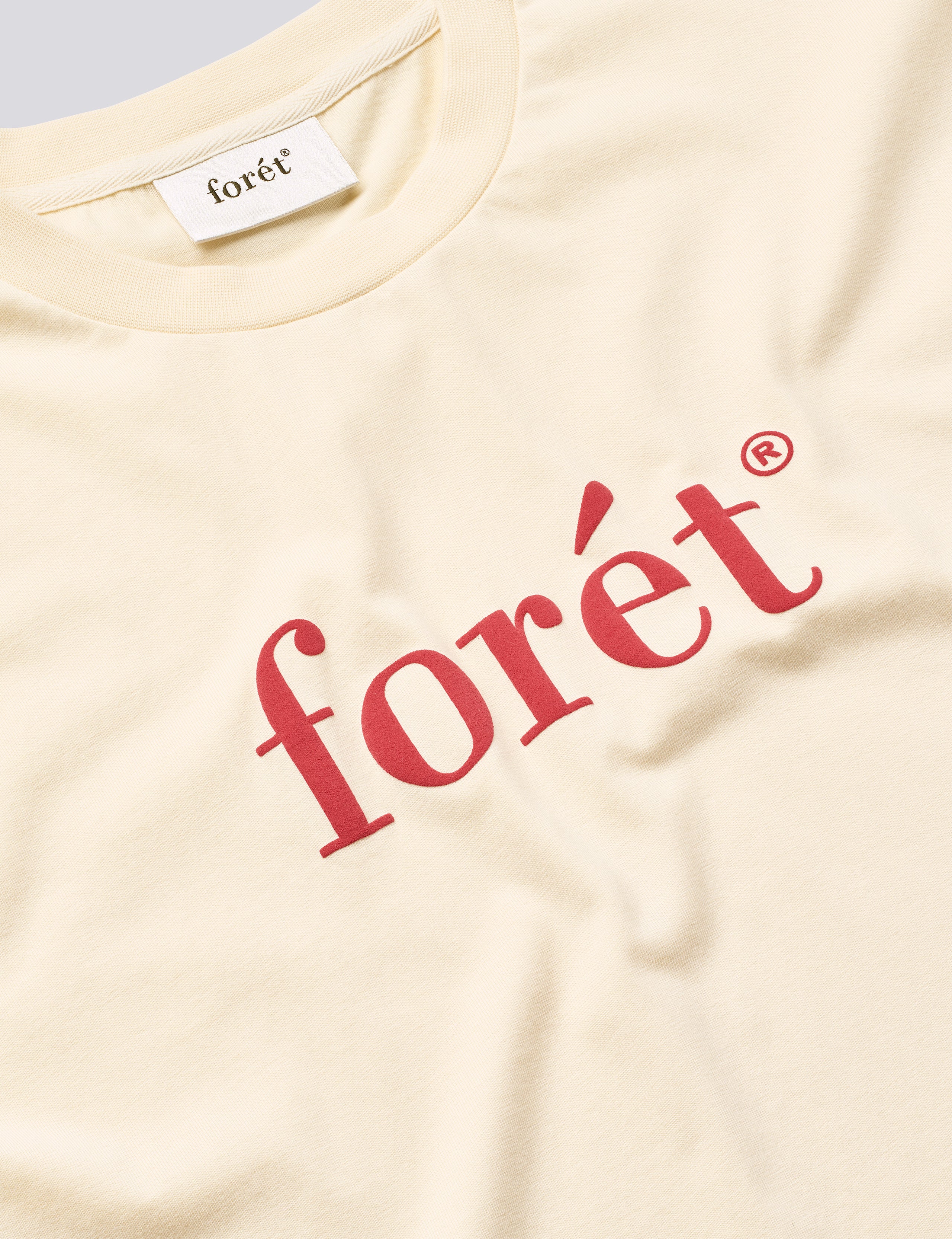 AMBER T-SHIRT - CLOUD/VINTAGE RED – foret