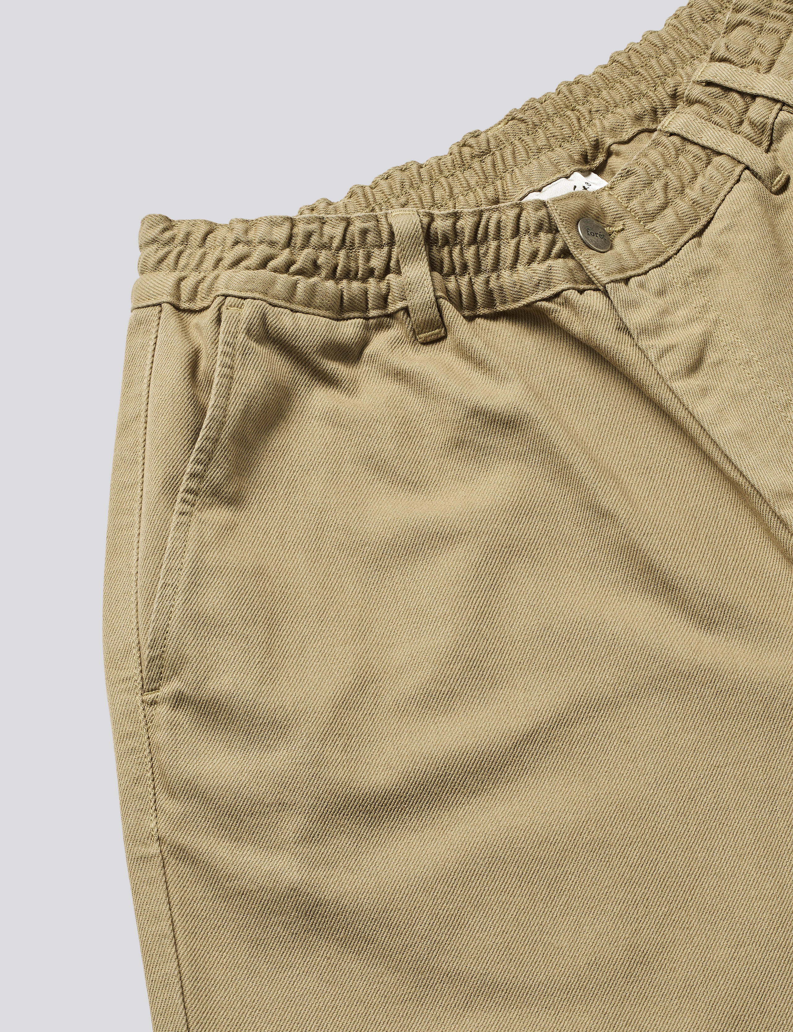 CLAY TWILL PANTS - KHAKI – foret