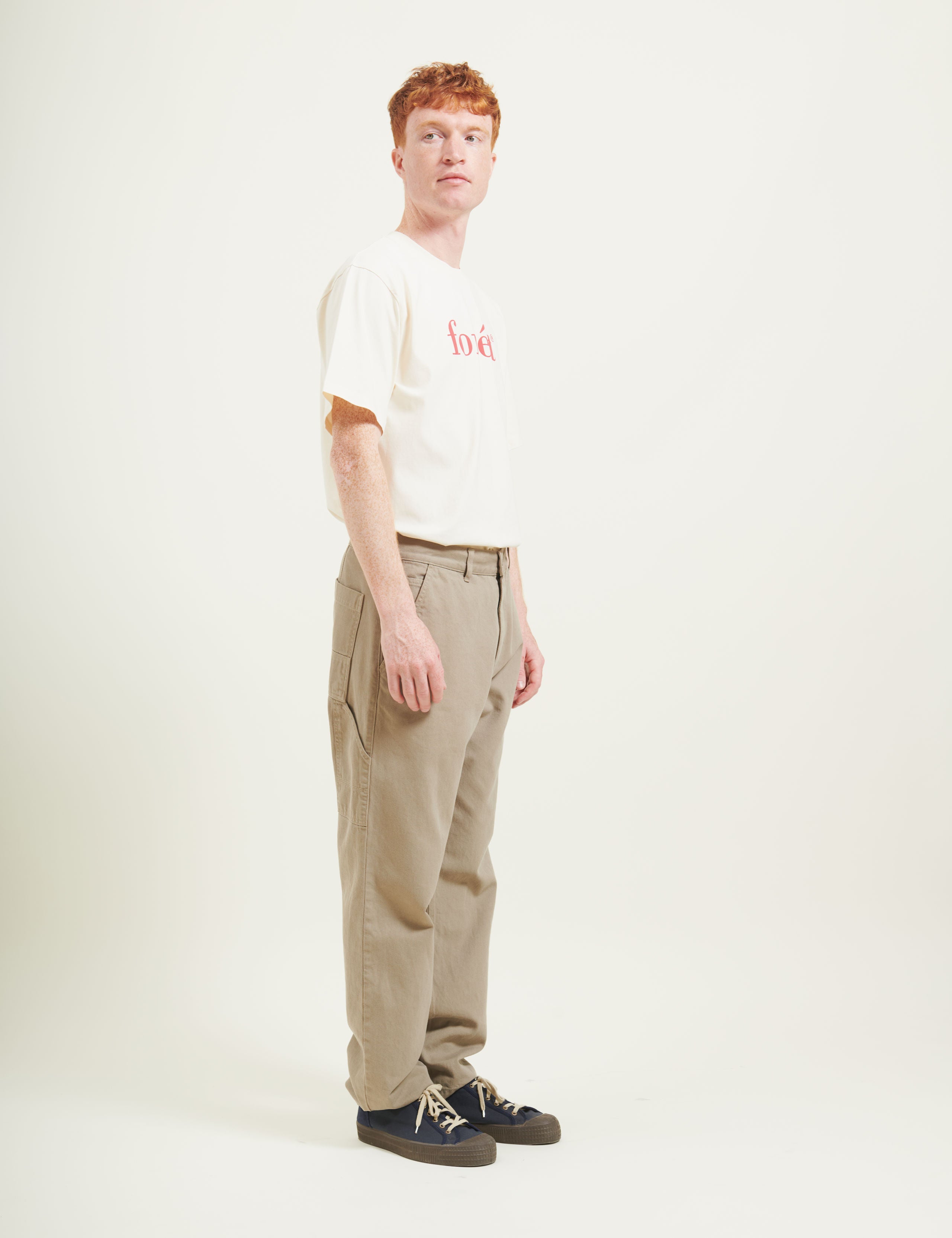 AMBER T-SHIRT - CLOUD/VINTAGE RED – foret